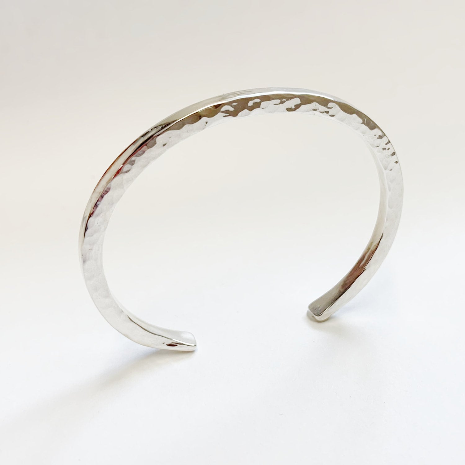 Hammered 3.5mm Square Cuff | Constantine Designs
