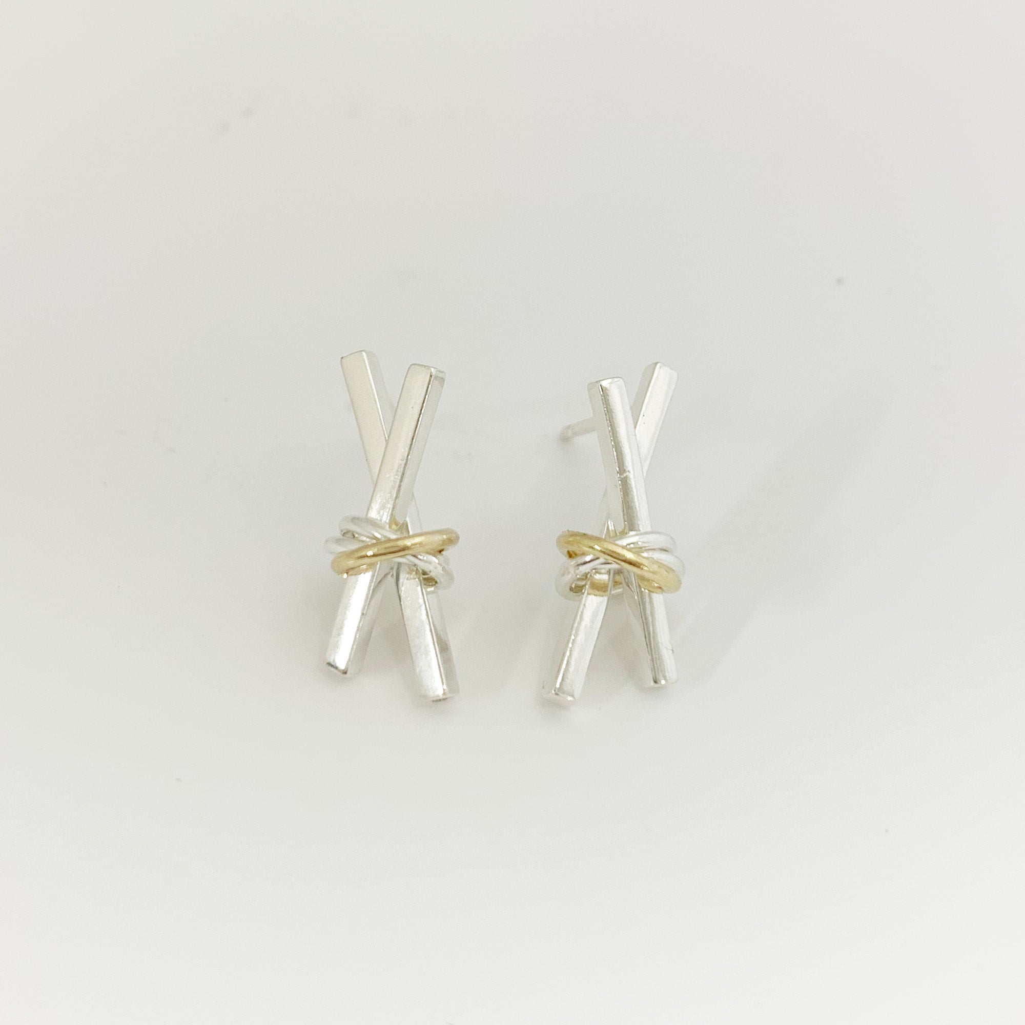 XO Hugs & Kisses Stud ss/14k | Constantine Designs