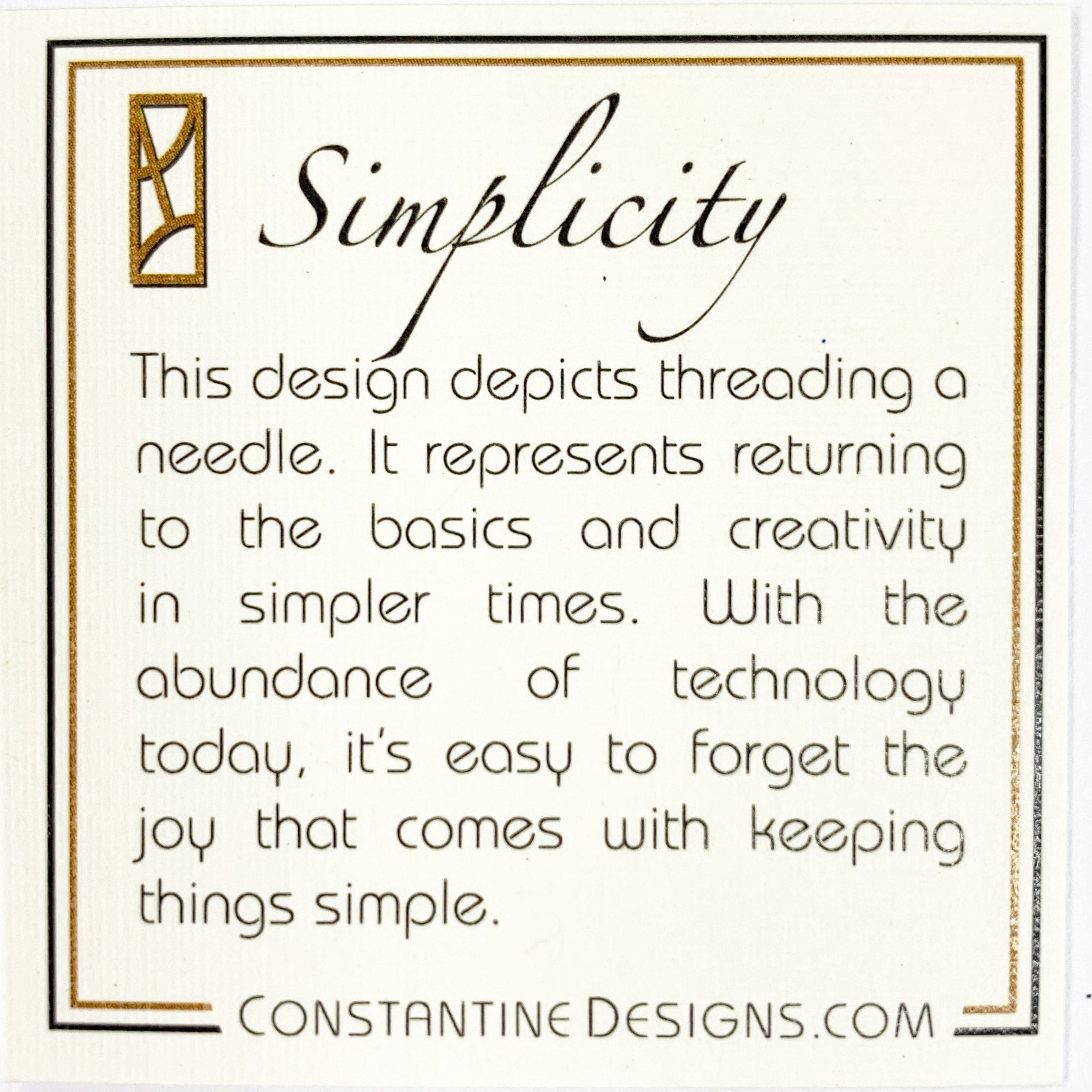 Simplicity Pendant ss | Constantine Designs