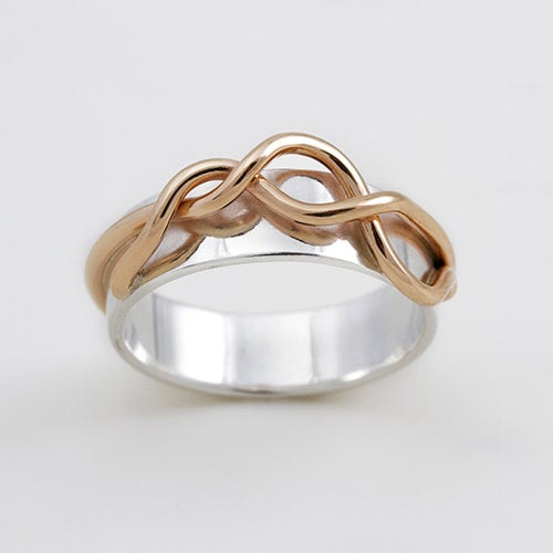 Remember Ring 6mm ss/14kt | Constantine Designs