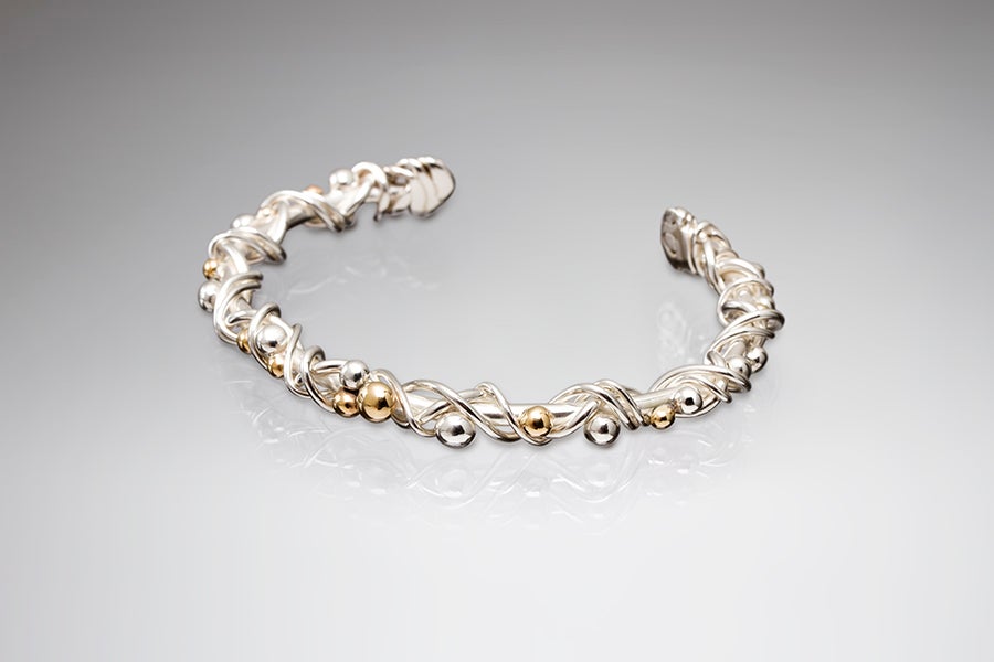 Journey Cuff ss/14kt | Constantine Designs